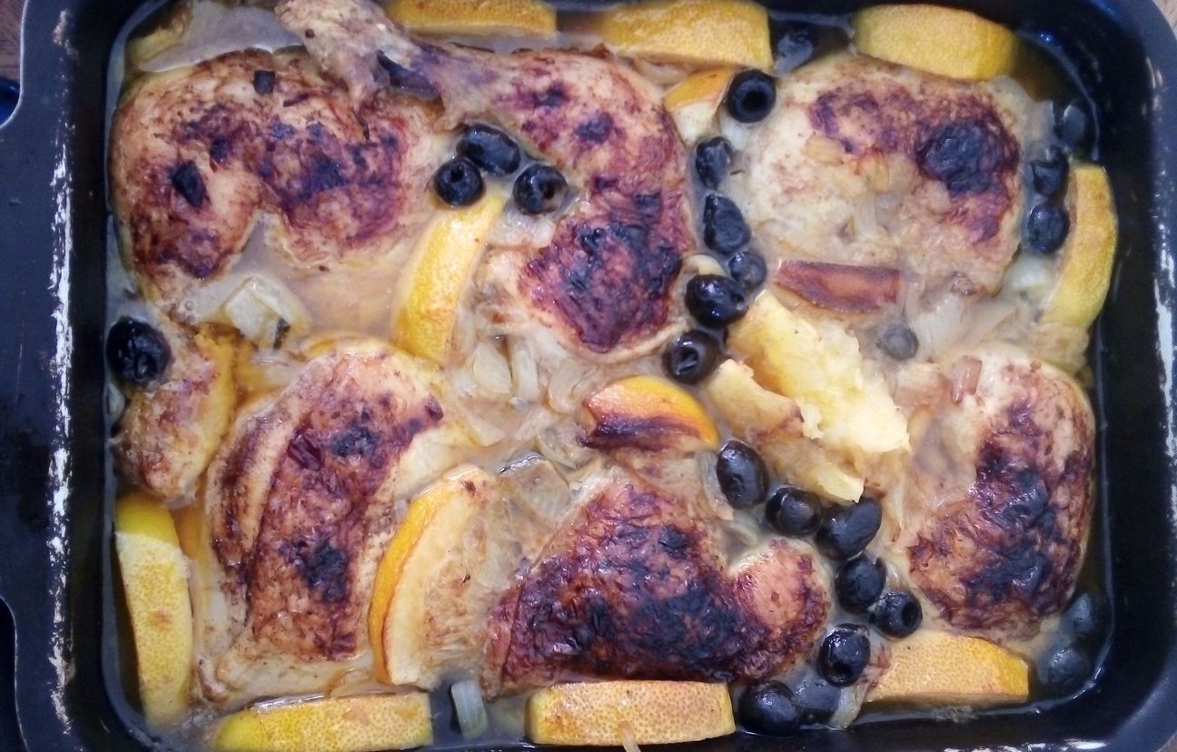 Poulet Aux Olives Au Citron Et Aux épices Recette De Poulet Aux