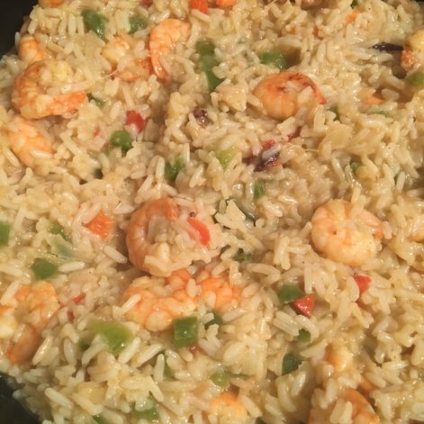 Riz aux crevettes et oignons : Recette de Riz aux crevettes et oignons ...