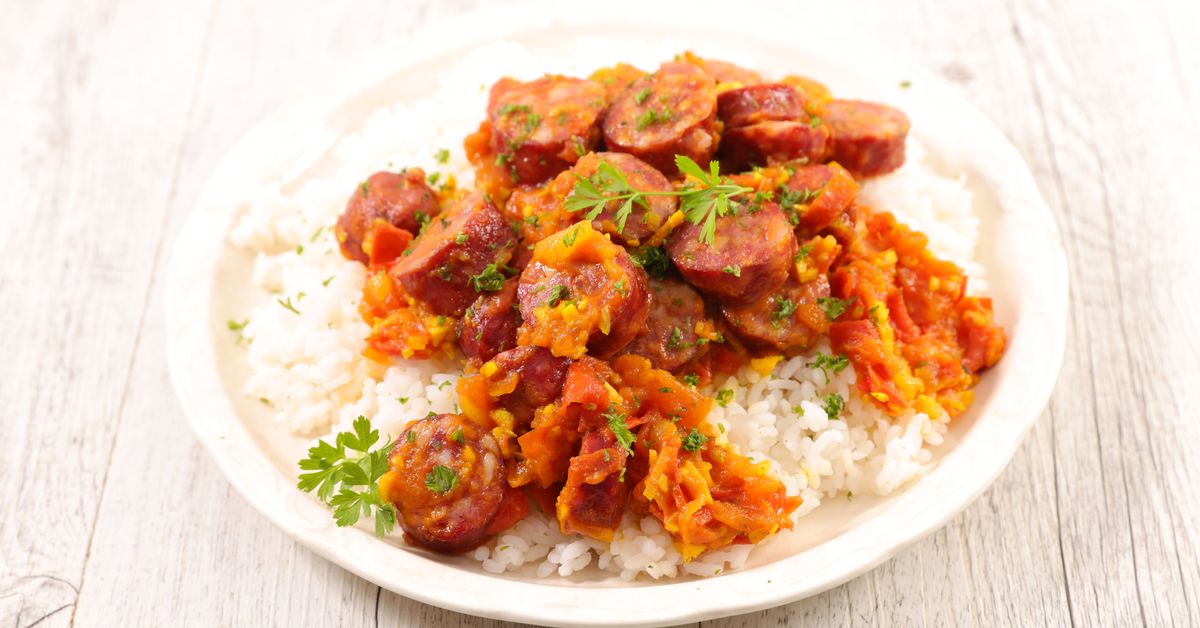Rougail saucisse : recette de Rougail saucisse