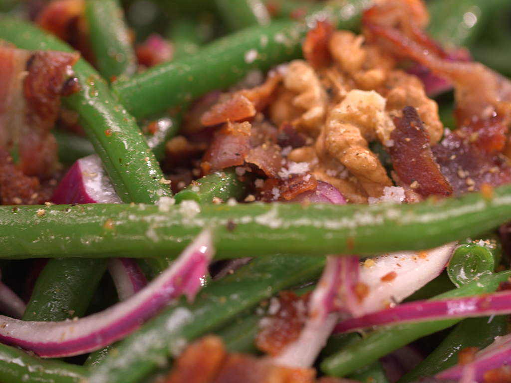 salade de haricots verts aux noix par laurent mariotte : Recette de ...