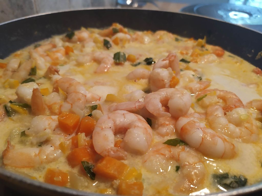 Scampis aux petits légumes : Recette de Scampis aux petits légumes