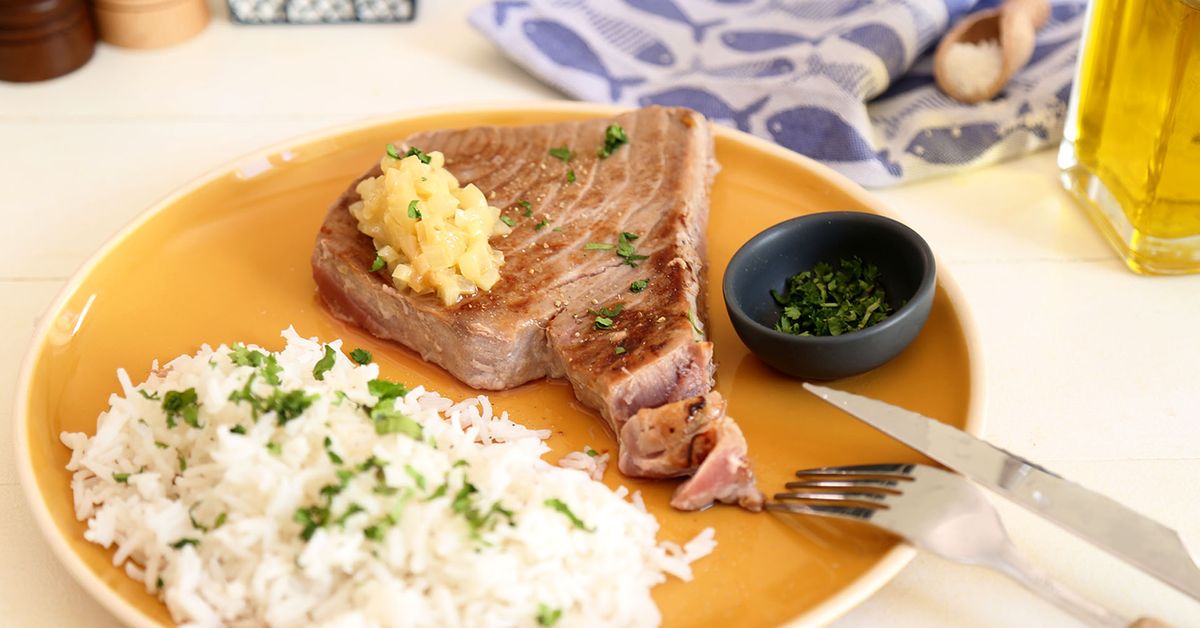 Steak de thon poêlé : recette de Steak de thon poêlé