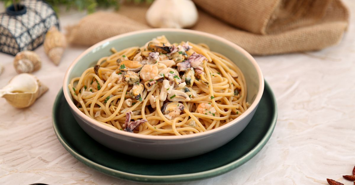 spaghetti aux fruits de mer express : recette de spaghetti aux fruits ...