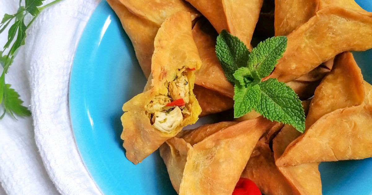 Samoussas réunionnais au poulet (pâte maison) : recette de Samoussas ...