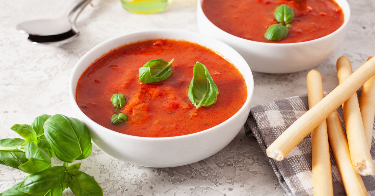 Soupe surprise aux poivrons : recette de Soupe surprise aux poivrons