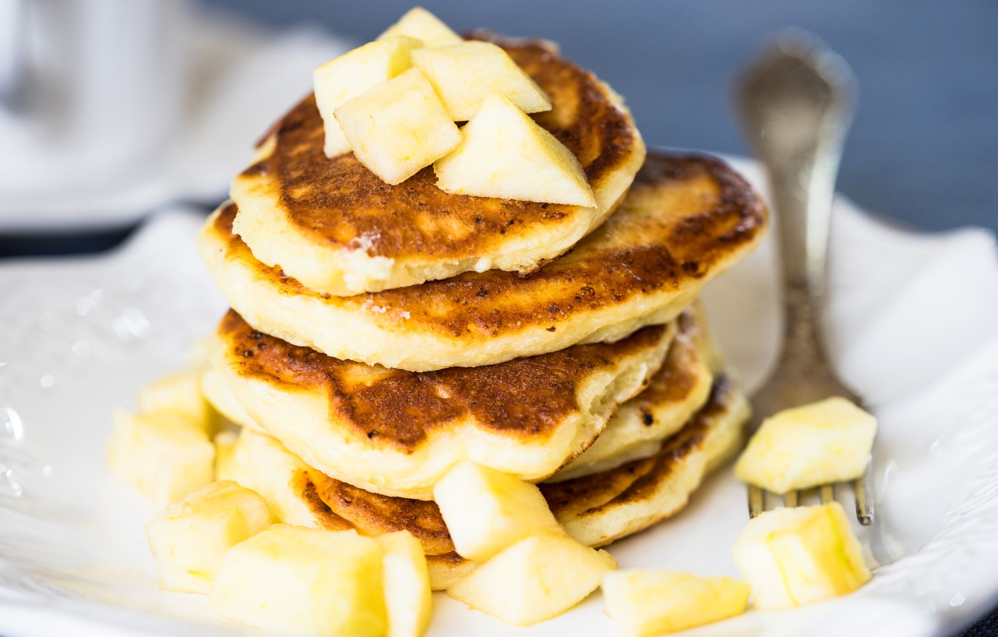 pancakes aux pommes : Recette de pancakes aux pommes - Marmiton