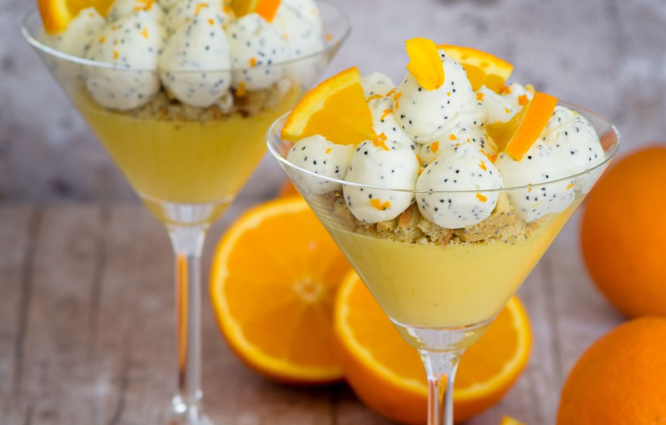 Les verrines orange-pavot d'Alexandra : Recette de Les verrines orange ...