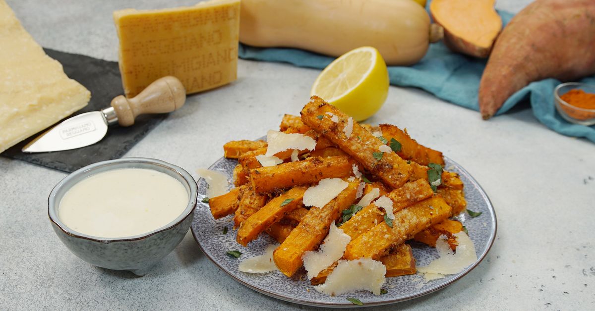 Frites de légumes au parmesan : recette de Frites de légumes au parmesan