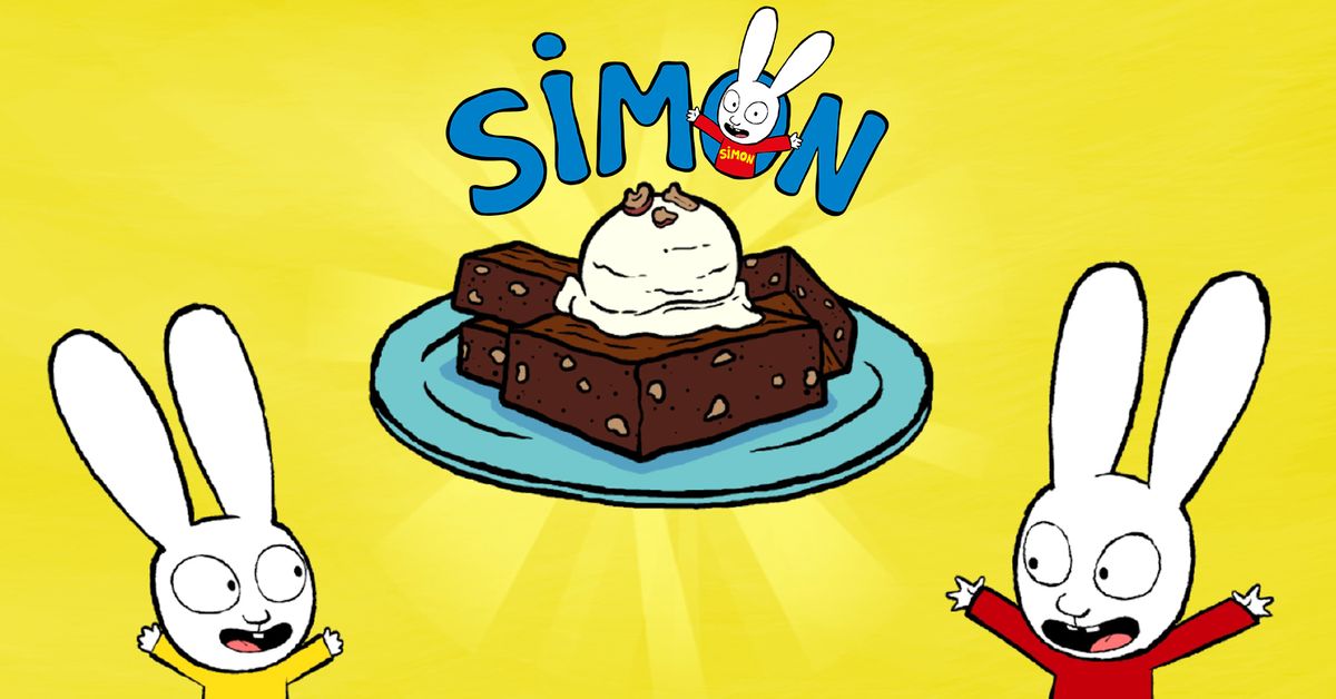 Le Super Brownie aux noisettes de Simon Super Lapin : recette de Le ...