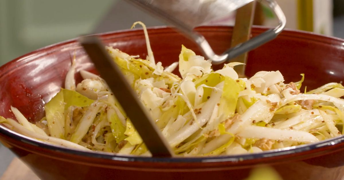 Salade d'endives, pommes et noix par Laurent Mariotte : recette de ...