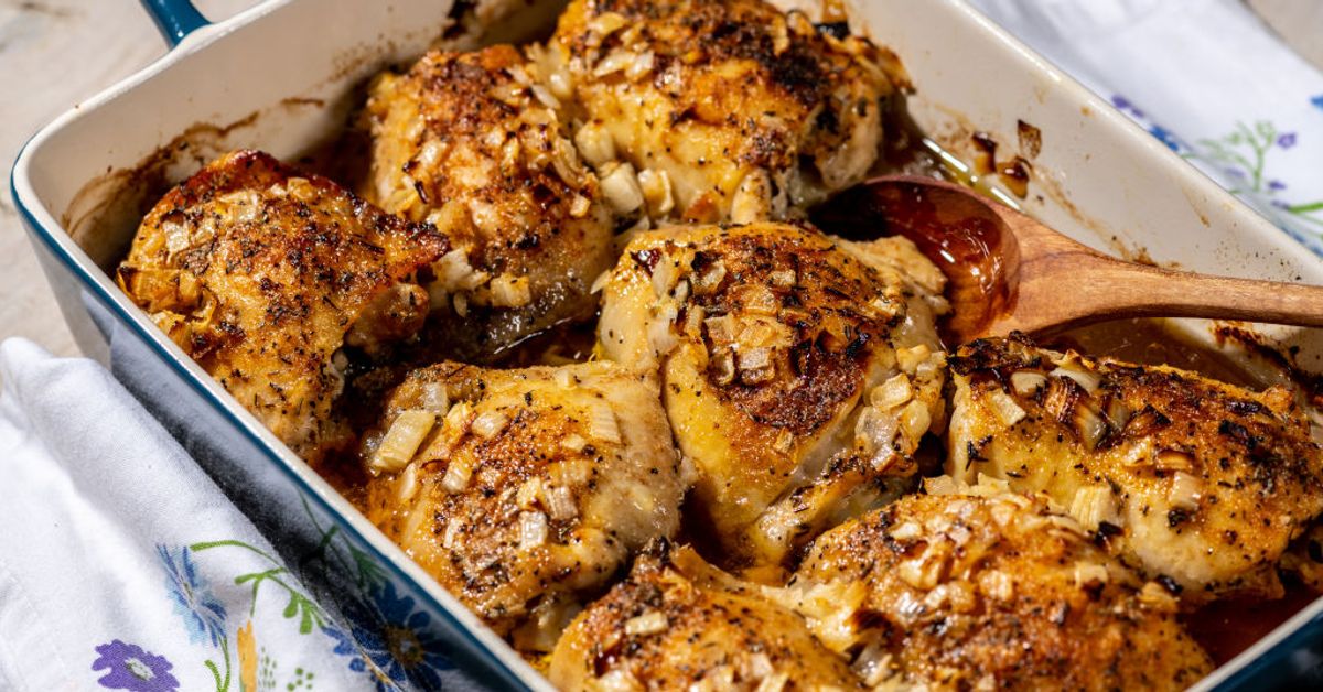 Cuisses de poulet rôti asiatiques : recette de Cuisses de poulet rôti ...