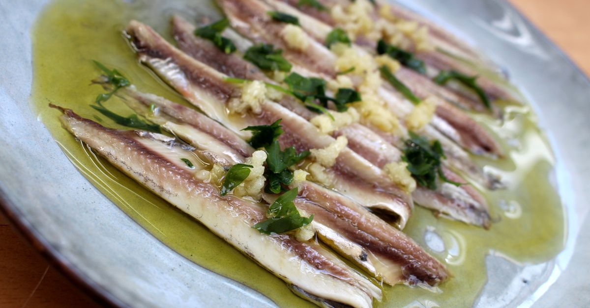 Acciughe marinate (anchois marinés) : recette de Acciughe marinate ...