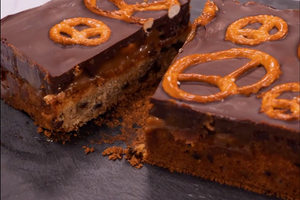 Gâteau bretzel chocolat et caramel : Recette de Gâteau bretzel chocolat ...