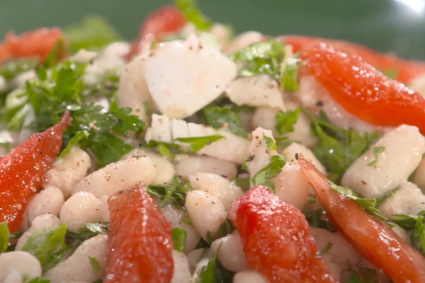 Salade de haricots blancs, vinaigrette tomatée par Laurent Mariotte ...