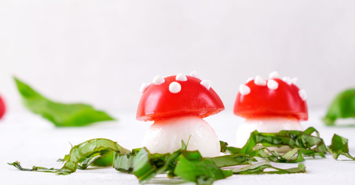 Les champignons rigolos d'Halloween : recette de Les champignons ...