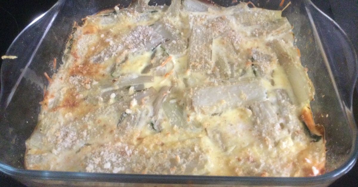 Gratin de blettes express : recette de Gratin de blettes express