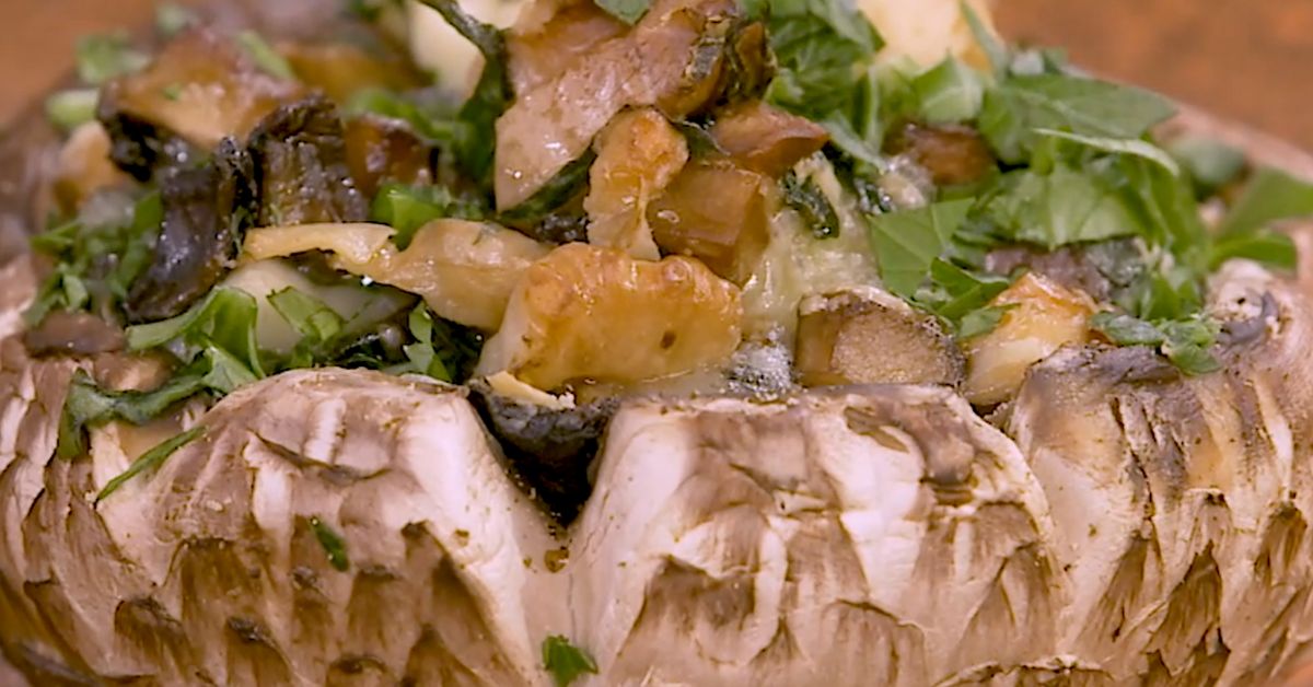 Champignons farcis par Laurent Mariotte : recette de Champignons farcis ...
