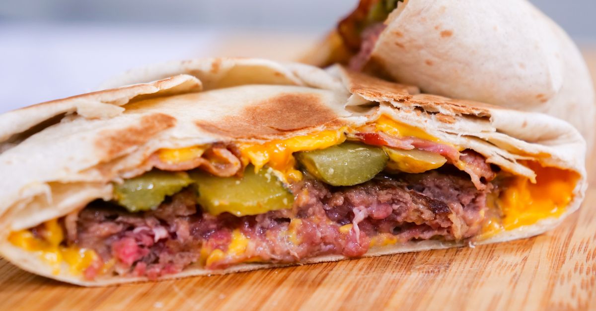 Tortilla wrap burger : recette de Tortilla wrap burger