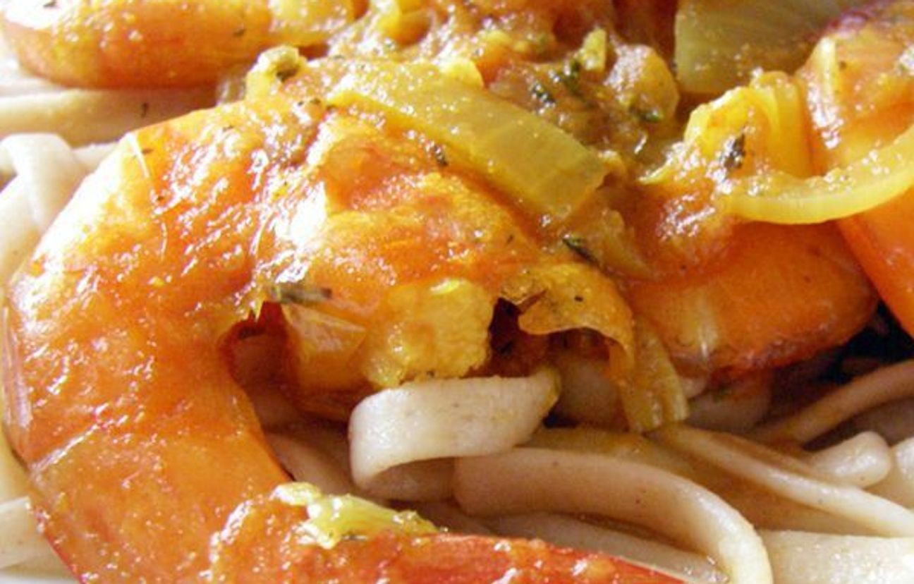 Carry camaron (gambas) de la Réunion : Recette de Carry camaron (gambas ...