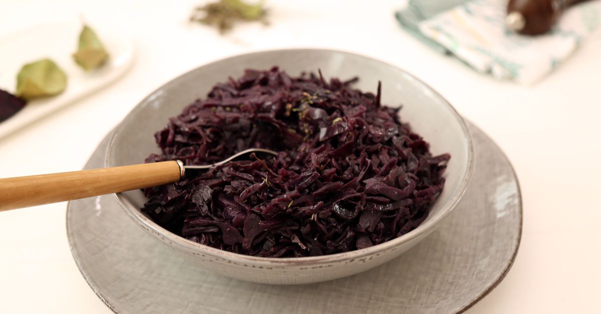 CHOU ROUGE CUIT : recette de CHOU ROUGE CUIT