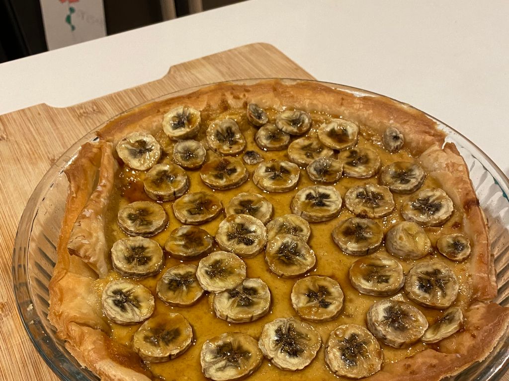 Tarte à la banane très facile : Recette de Tarte à la banane très facile