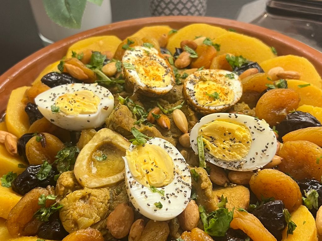 Tajine de veau aux coings : Recette de Tajine de veau aux coings