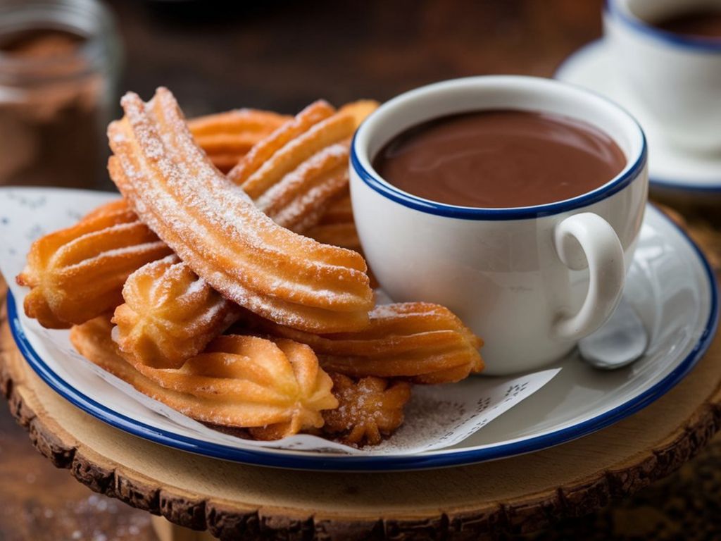 Churros con chocolate : Recette de Churros con chocolate
