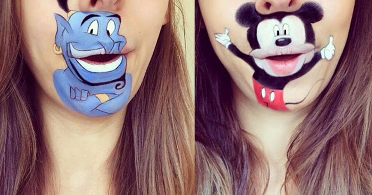 Talented Make Up Artist Recreates Disney Characters...On Her Lips