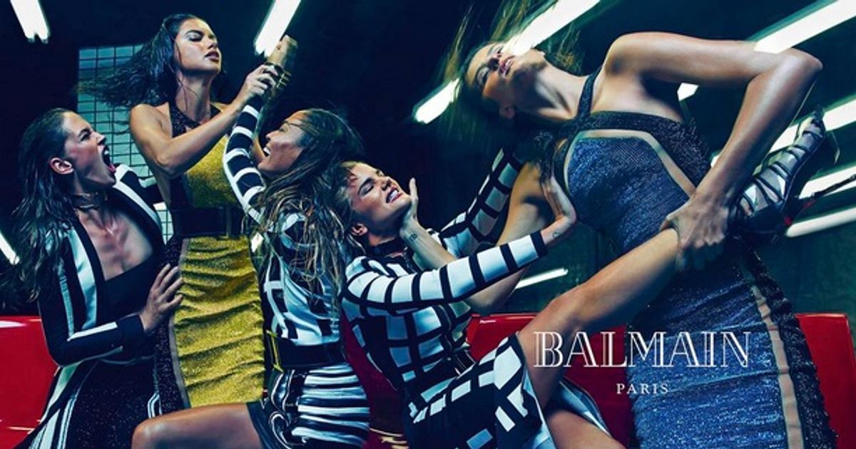 Balmain : Une "army" de mannequins pour la nouvelle campagne (Photos)
