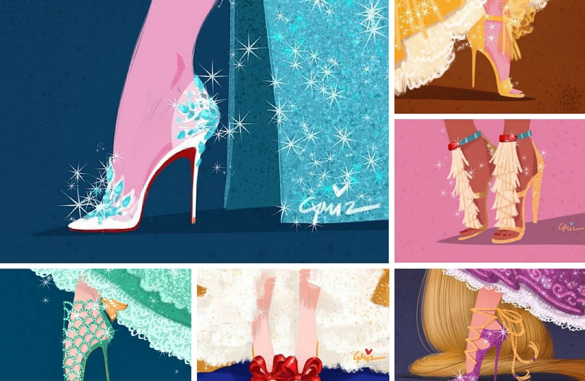 Princesses Disney : Des chaussures de grands créateurs
