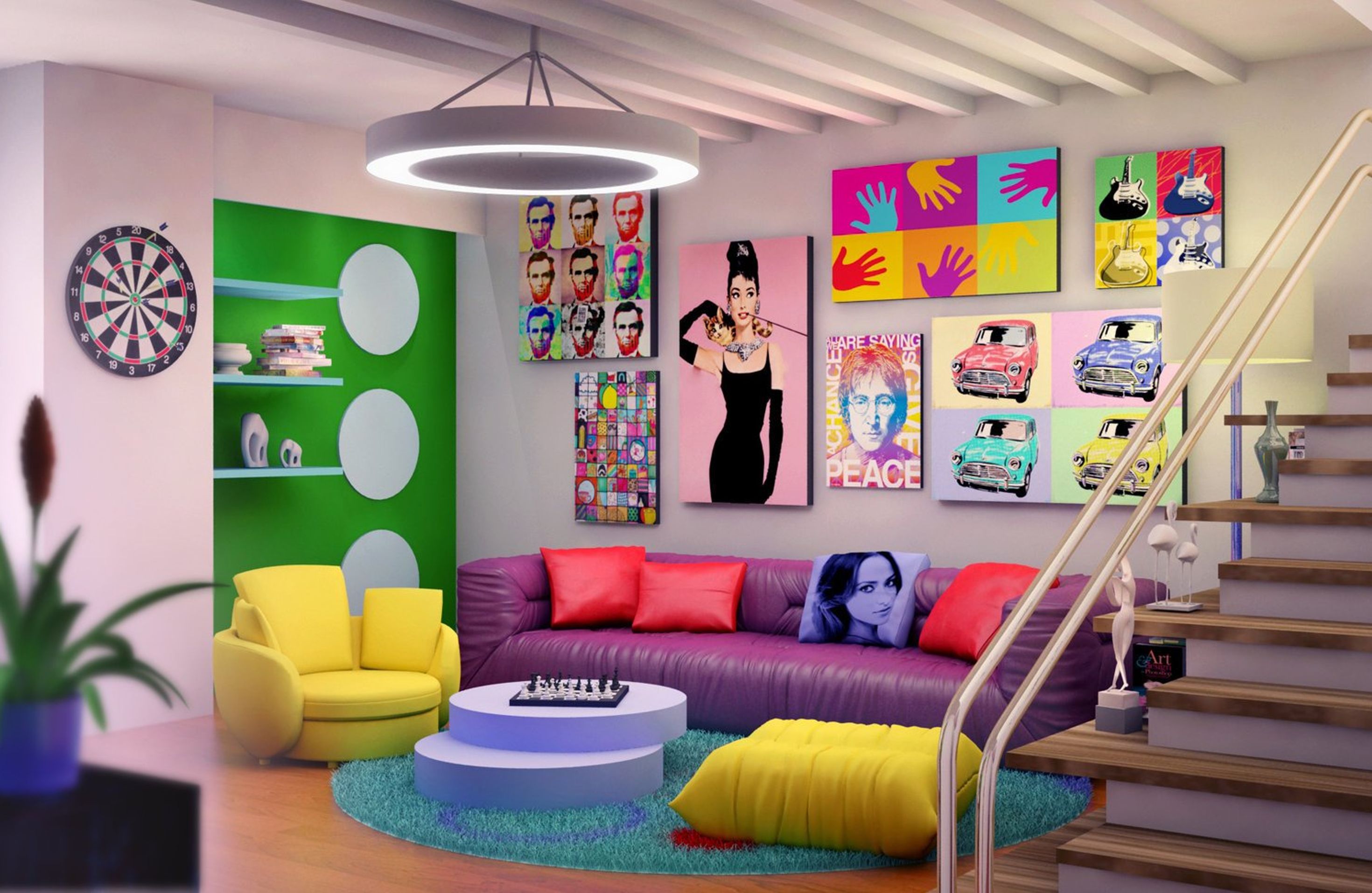 Decoración estilo pop