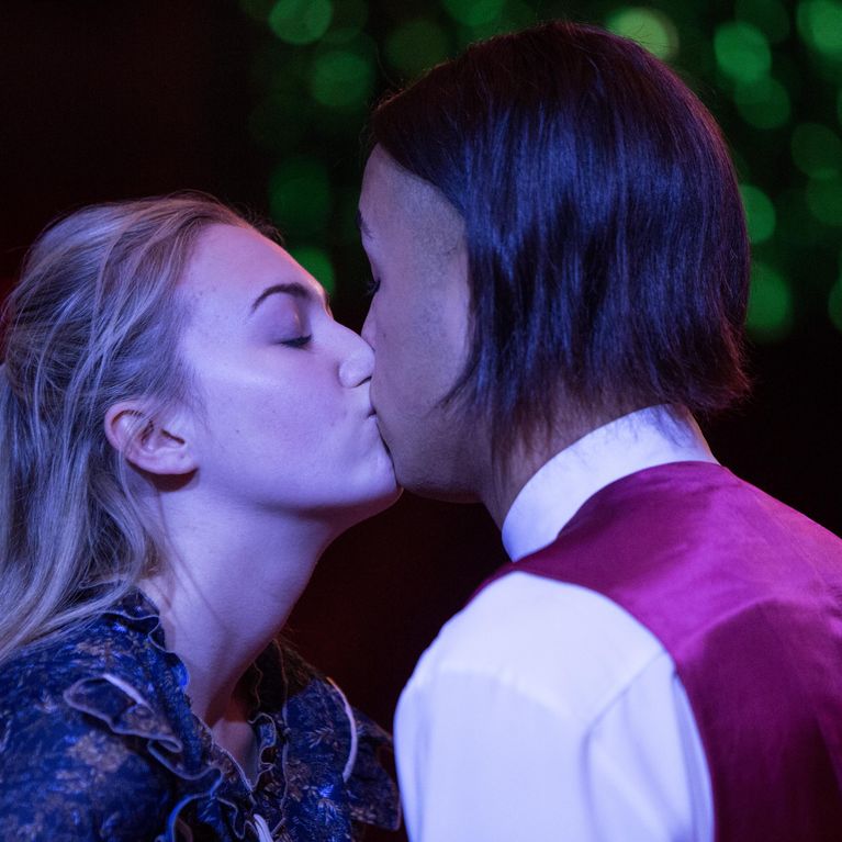 Eastenders 2012 Bex Watches On As Louise And Shakil Kiss