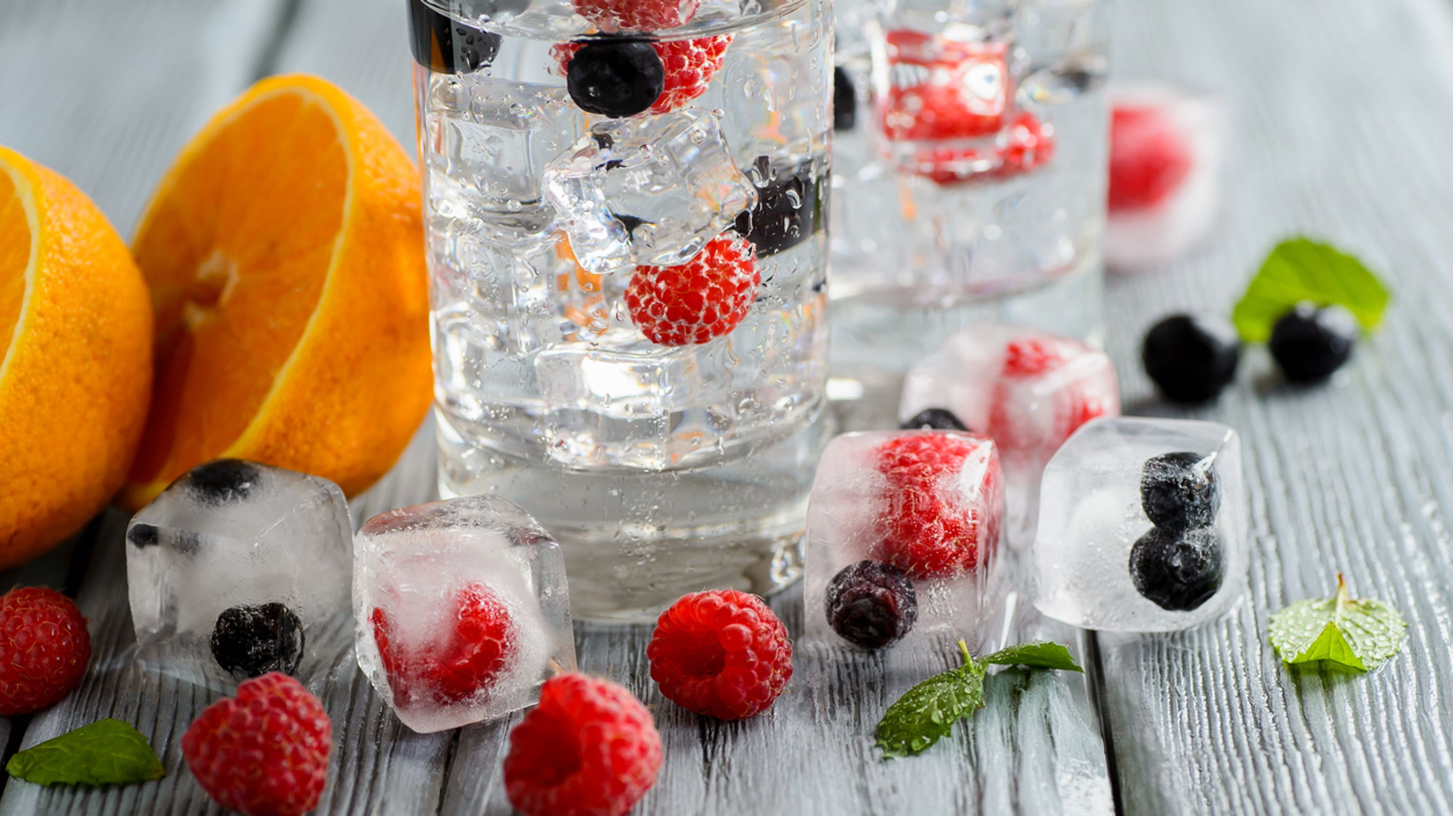 Recette : des glaçons aux fruits rouges