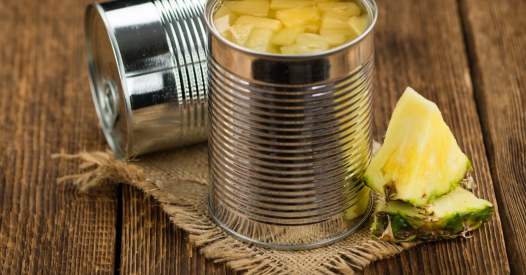 Que faire une boite d'ananas