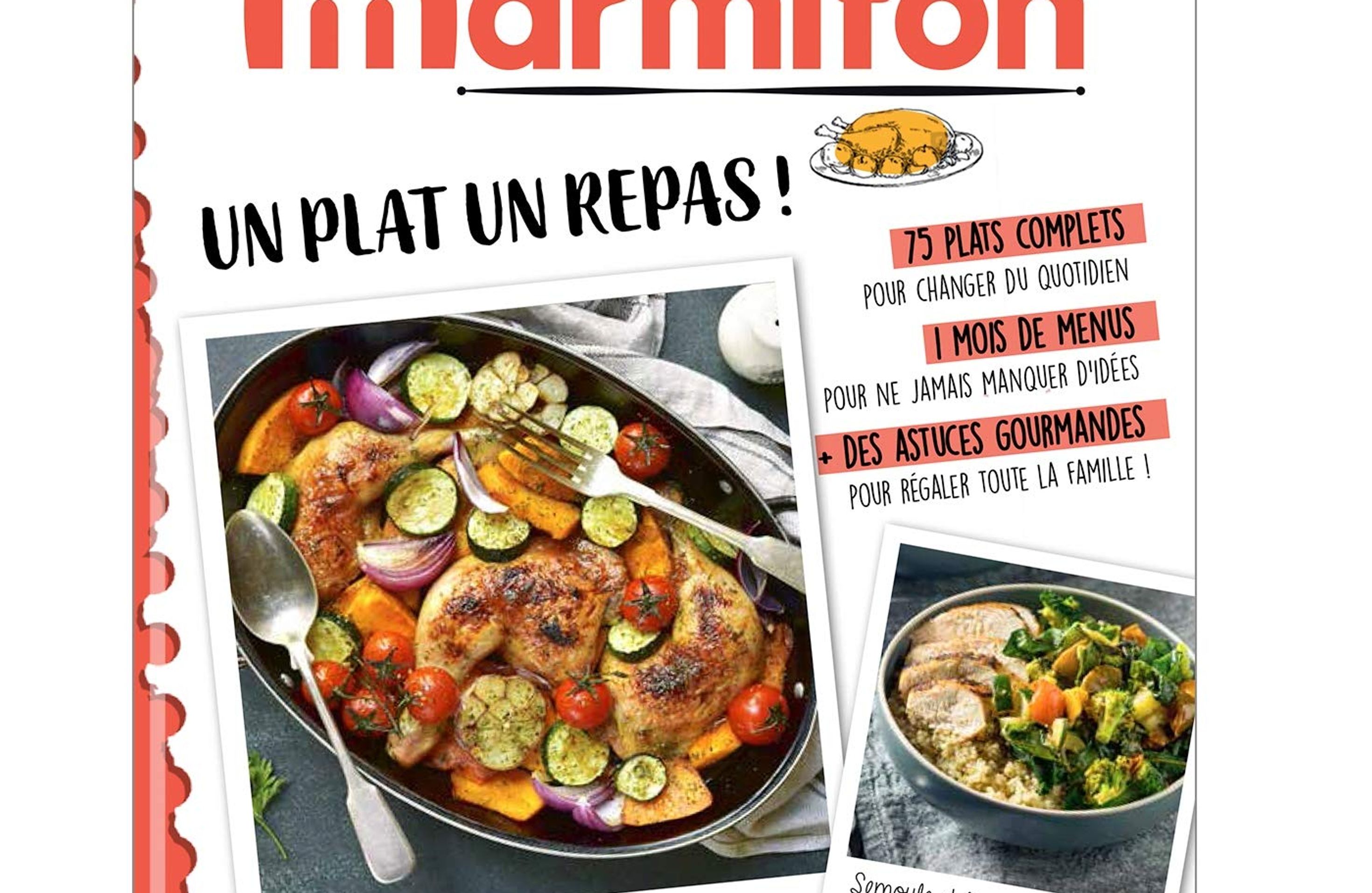 Le livre de recettes Marmiton "Un plat, un repas !" est sorti