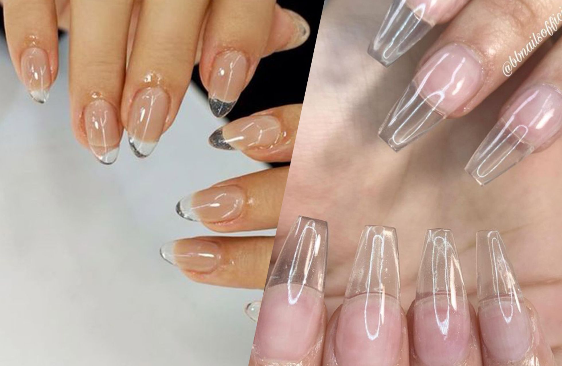 glass nails : on adopte les ongles transparents