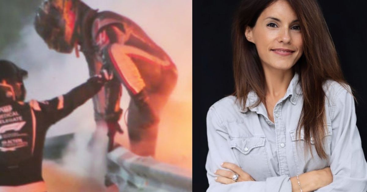 La belle déclaration d'amour de Marion Jolles, épouse de Romain Grosjean, après l'accident qui a ...