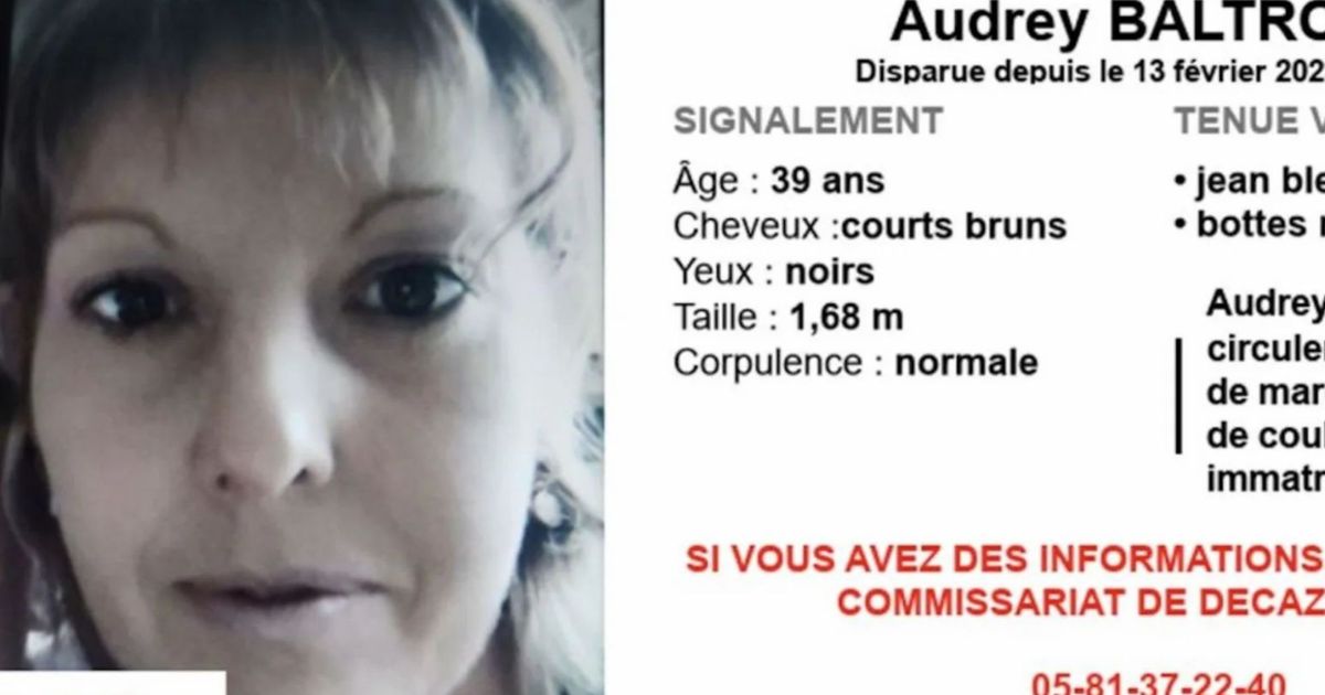 Disparition d’Audrey Baltrons : ces sms très inquiétants envoyés juste ...