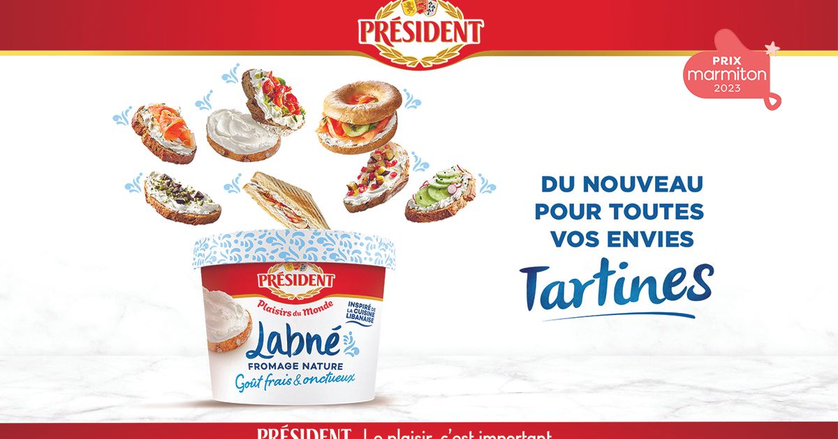 Labné, la nouvelle offre de fromage à tartiner signée Président
