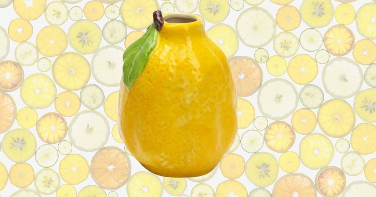 Frais et coloré, ce vase citron à moins de 10 euros est idéal pour cet ...