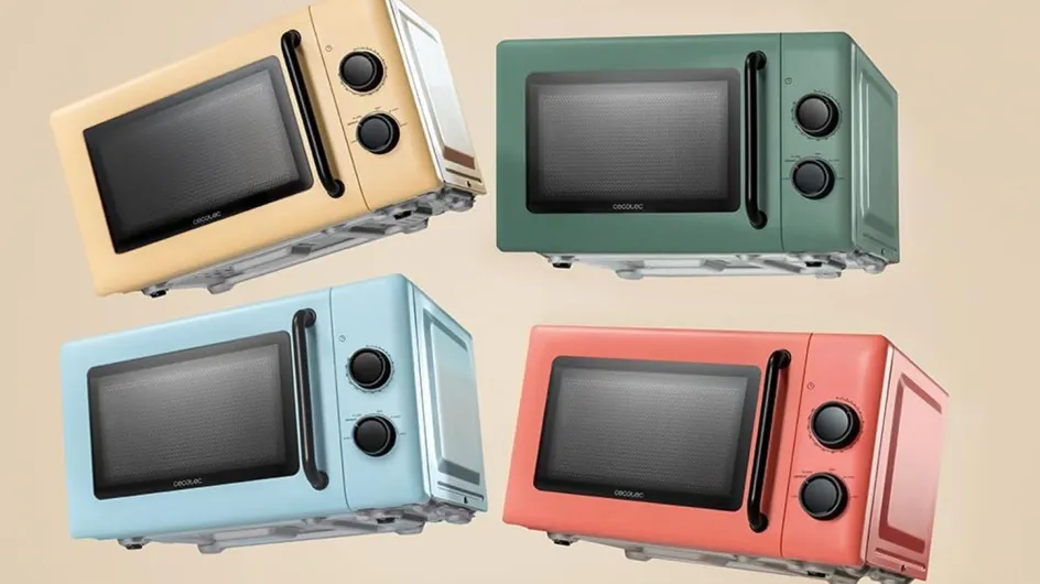 Design et coloré, ce micro-ondes à -25% donnera du peps à la décoration ...