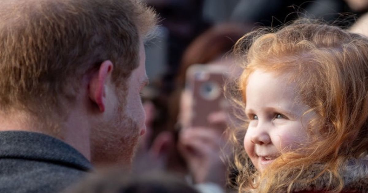 Le prince Harry a rencontré une petite fille rousse et c'est mignon